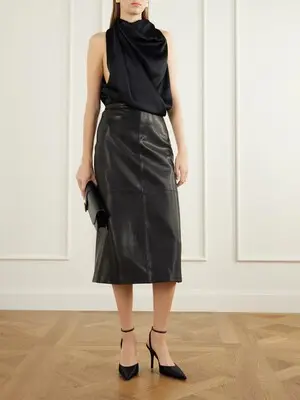Balmain 100 Embellished Satin Pumps