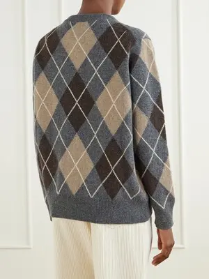 Daughter Ava Argyle Wool Sweater
