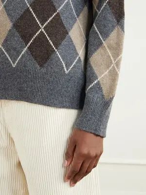 Daughter Ava Argyle Wool Sweater