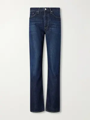 AGOLDE Lana Mid-rise Straight-leg Jeans - Blue