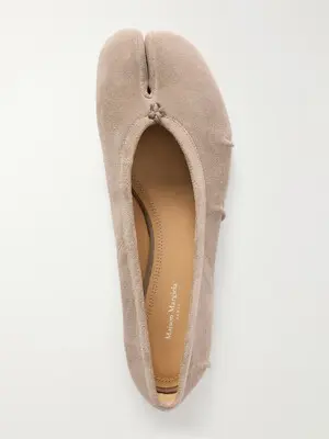 MAISON MARGIELA Tabi Split-toe Suede Ballet Flats