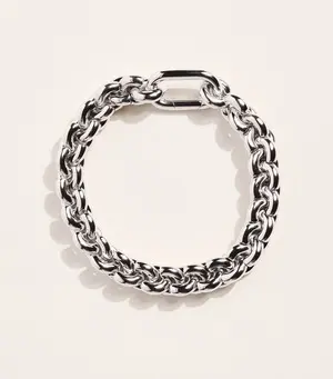 Tom Wood Rhodium-plated Sterling Sphere Bracelet - Silver