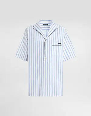 Dolce & Gabbana Striped Poplin Shirt Shirts - Multicolor