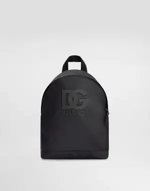 Dolce & Gabbana Nylon Backpack With Logo - Black
