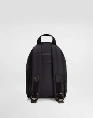 Dolce & Gabbana Nylon Backpack With Logo - Blue