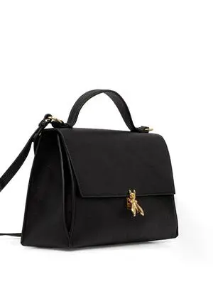 Patrizia Pepe Fly Plaque Shoulder Bag - Black