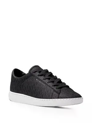 Michael Kors Reign Logo Print Canvas Lace-up Sneakers