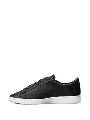 Michael Kors Reign Logo Print Canvas Lace-up Sneakers