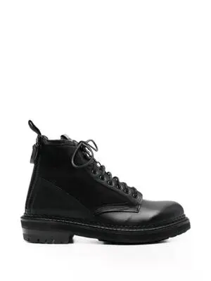 BUTTERO® Panelled Lace-up Boots - Black