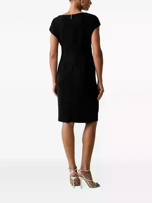 Joseph Ribkoff Draped Midi Dress With Rhinestone Trim