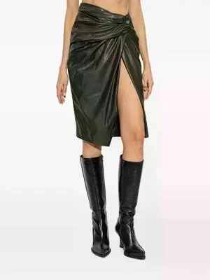 DIESEL® Draped Pencil Skirt With Split