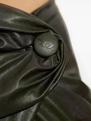 DIESEL® Draped Pencil Skirt With Split