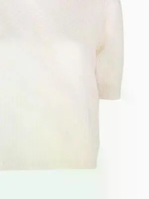 FRAME Gathered Honeycomb-knit Sweater