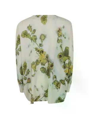 IN BED WITH YOU Floral-print Sweater - White
