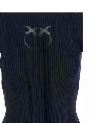 Pinko Short-sleeved Wool Sweater With Logo