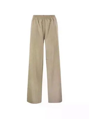 Fabiana Filippi Jewelled-loop Flannel Trousers - Neutrals
