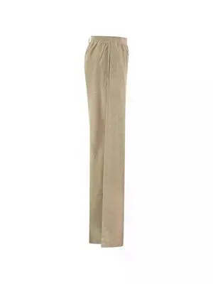 Fabiana Filippi Jewelled-loop Flannel Trousers - Neutrals