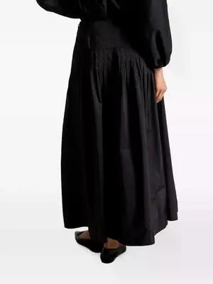Polo Ralph Lauren Pleated Flared Maxi Skirt