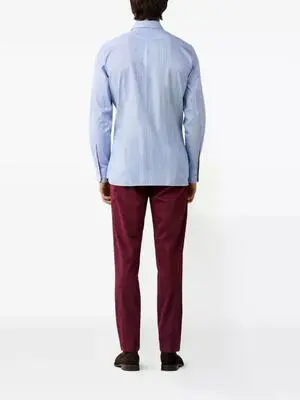 HACKETT LONDON Twill Striped Shirt - Blue