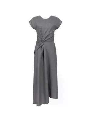 Victoria Beckham Aria Twisted Midi Dress