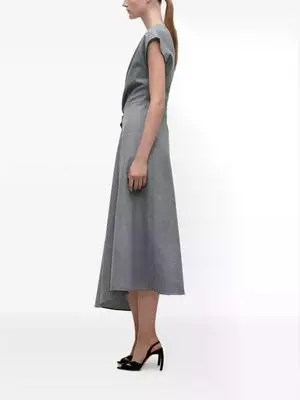 Victoria Beckham Aria Twisted Midi Dress