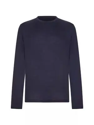 Herno Long-sleeve Wool T-shirt - Blue