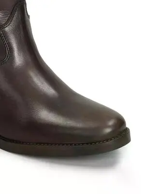 JULIE DEE Leather Ankle Boots