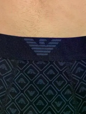 Emporio Armani Monogram-print Boxer Briefs