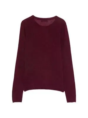 PHILO-SOFIE Fine-knit Crew-neck Top - Purple