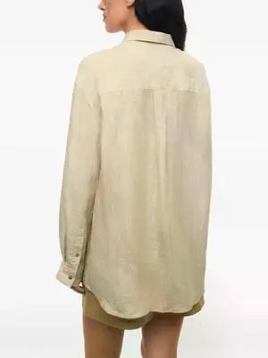 12 STOREEZ Gelato Chest-pocket Linen Shirt