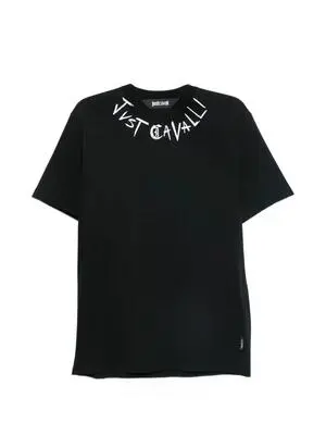 Just Cavalli Logo-print T-shirt - Black