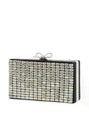 SELF-PORTRAIT Crystal Embellished Bow Clutch Bag