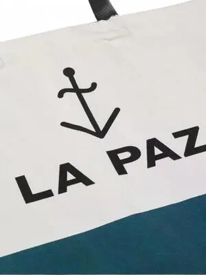 LA PAZ Logo Print Tote Bag