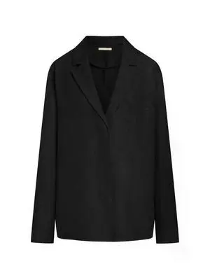 12 STOREEZ Santorini Linen Shirt - Black