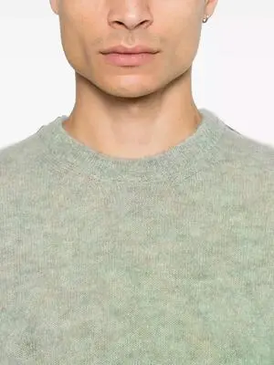 AMARANTO Brushed Knit Crew Neck Sweater