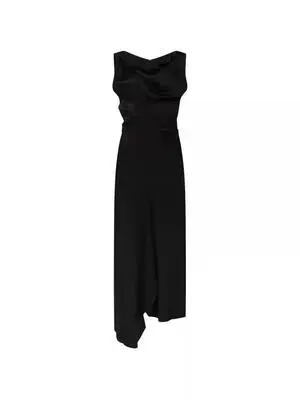 Victoria Beckham Sleeveless Boat Neck Midi Dress