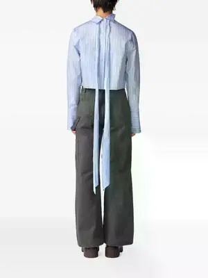 Monse Washed Double-waistband Jeans