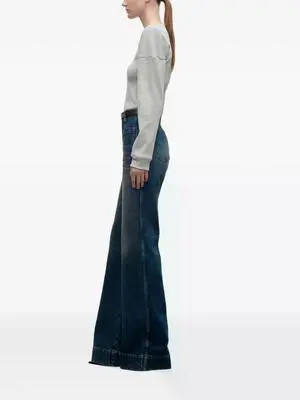 Victoria Beckham Button-fastening Sweatshirt - Grey