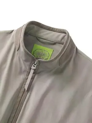 Shanghai Tang Mandarin High-neck Zip-up Vest - Neutrals