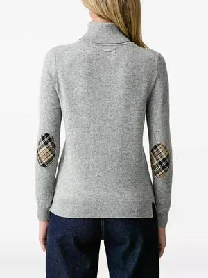Barbour Pendle Tartan-patch Roll-neck Sweater