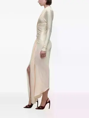Victoria Beckham Lea Knotted-detail Midi Dress