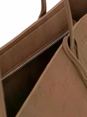 Armani Exchange Logo-embossed Pebbled-effect Tote Bag