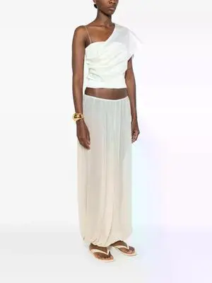 FORTE_FORTE Asymmetric Drape Blouse