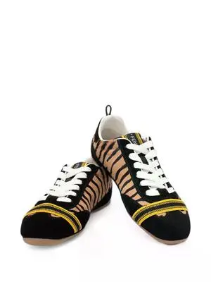 Fendi Wrap Tiger-print Panelled Sneakers