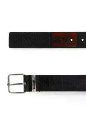 DIESEL® 4 Cm Leather Belt With Logo