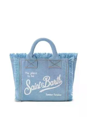 MC2 SAINT BARTH Vanity Mini Frayed Tote Bag