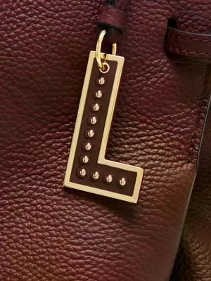 LANCEL Medium Swann Grained Leather Tote Bag