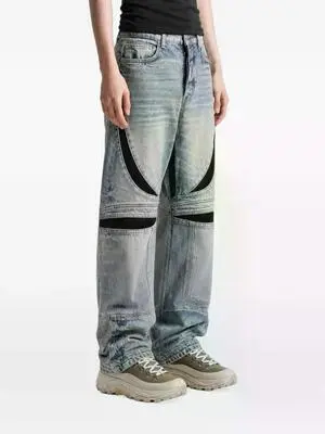 Amiri Panelled Distressed Jeans