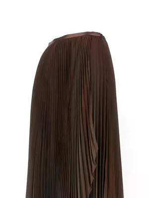 Valentino Garavani Pleated Silk Maxi Skirt
