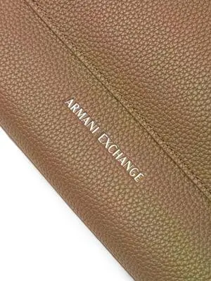 Armani Exchange Logo Plaque Tote Bag
